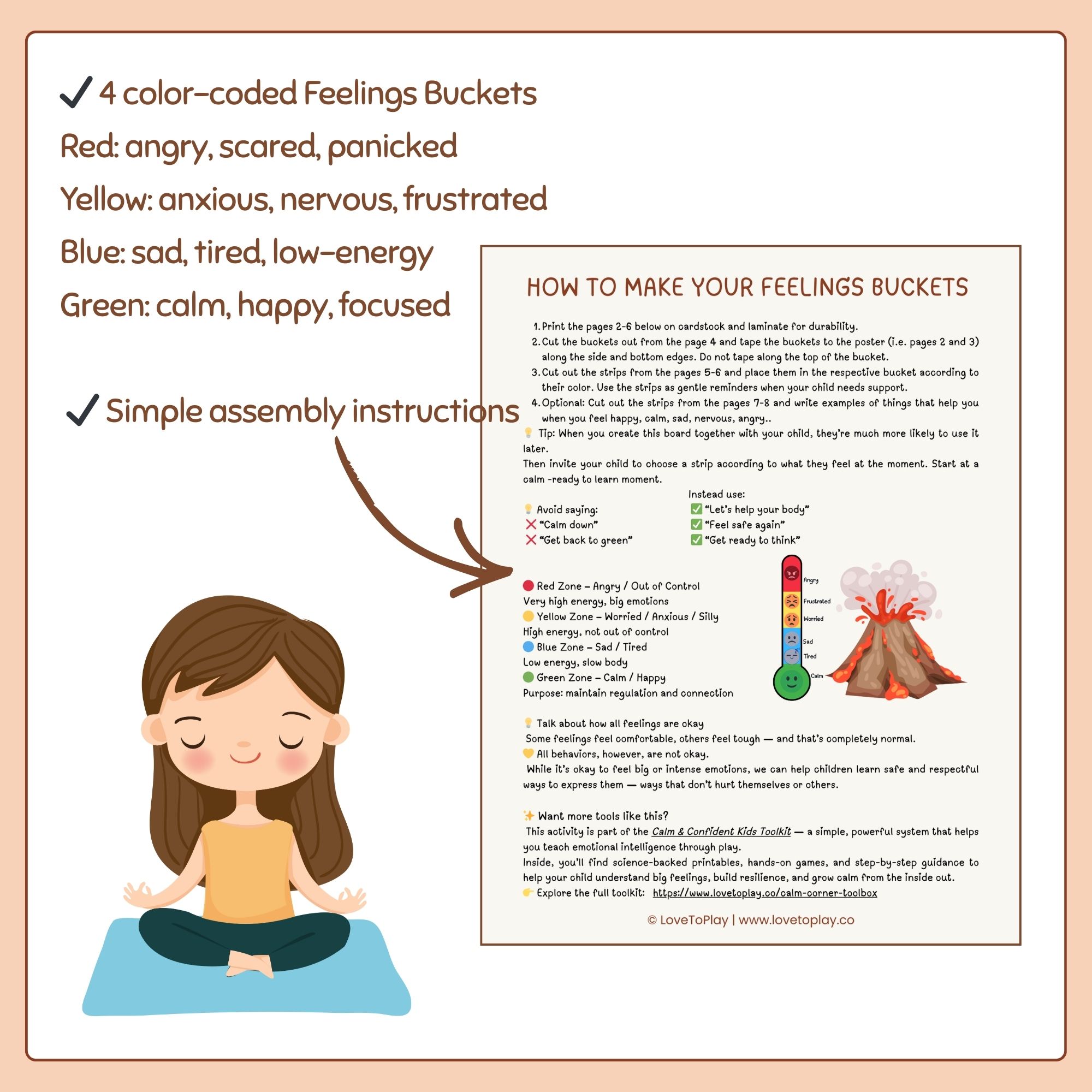 Feelings Buckets: What I Can Do When I Feel…
