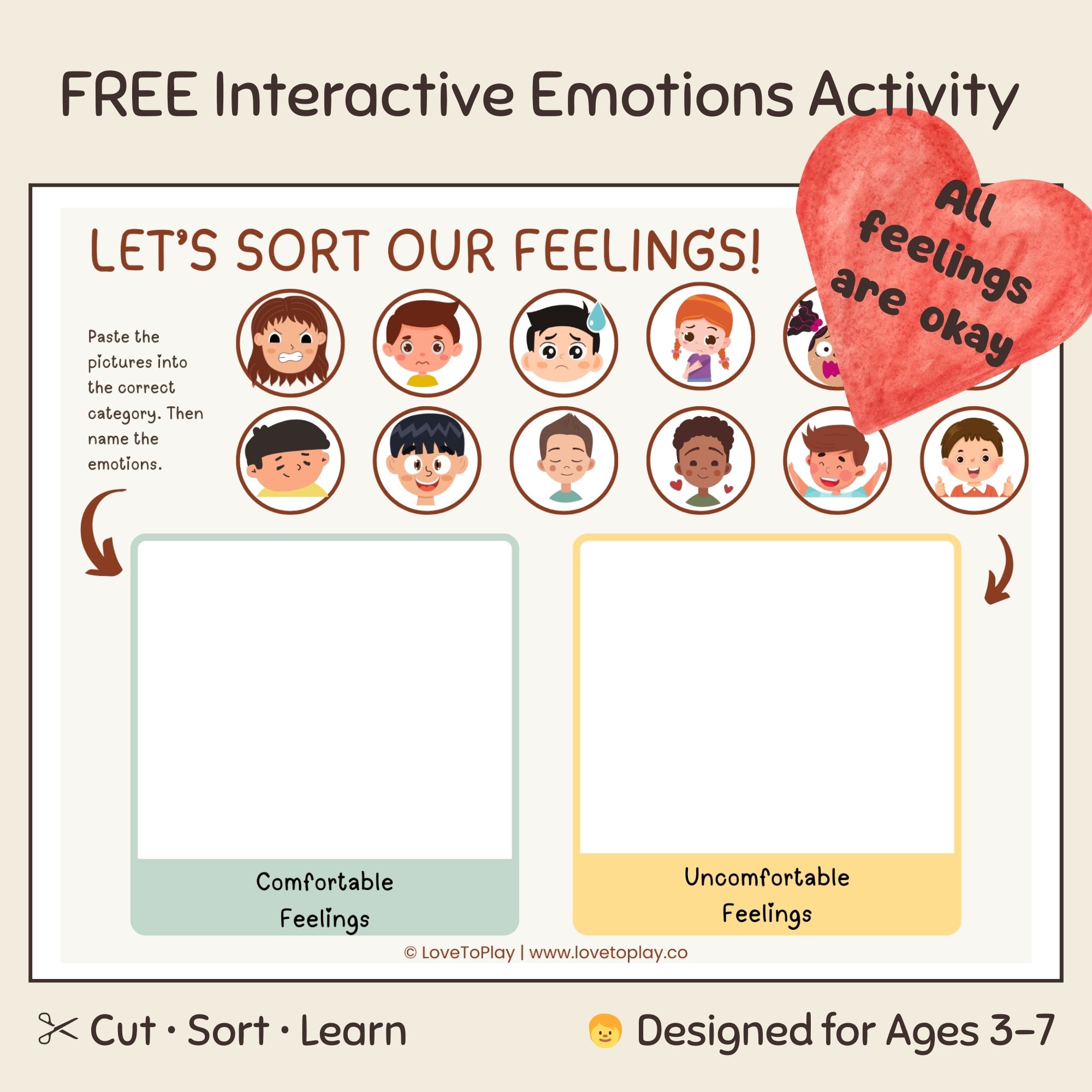 Interactive Emotions Sorting Activity