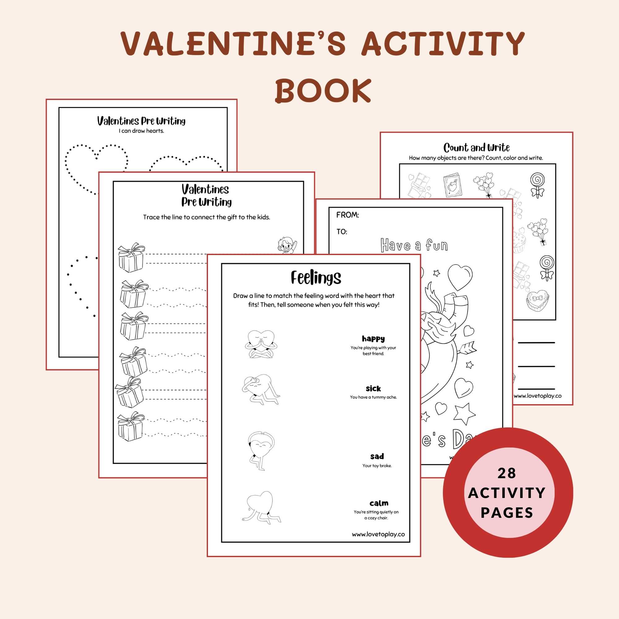 Valentine’s Activity Book