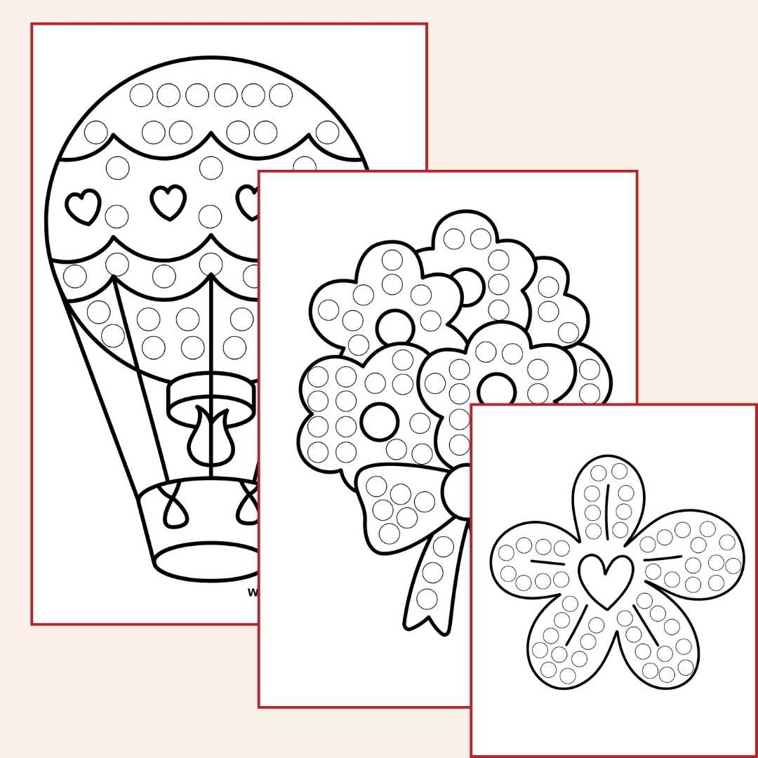 Love-Themed Do a Dot Coloring
